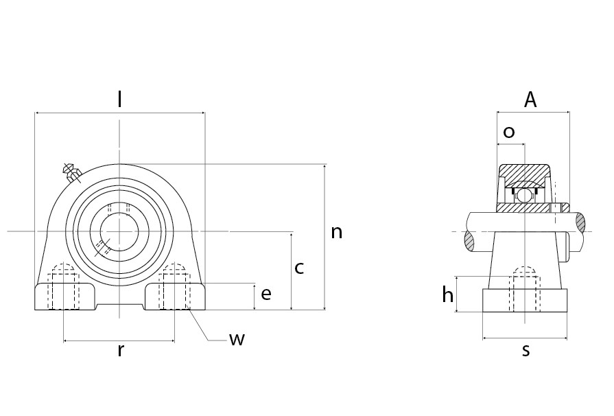 Driveflex UCPA 210 Bearing Housing With 50MM Bore | Belting Online