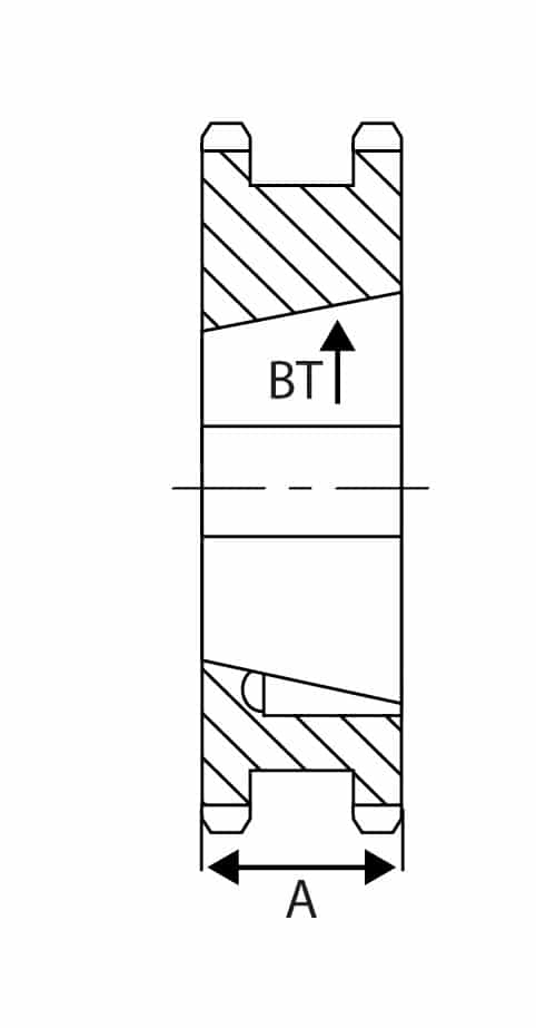 12B Duplex 15 Tooth Taper Bore Sprocket | Belting Online