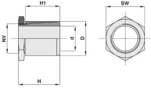 Translock Stn Stainless Steel Keyless Bush 5 X 10MM | Belting Online