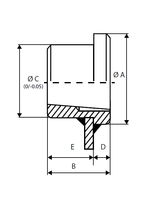 Weld On Hub To Suit 2517 Taper Bush | Belting Online