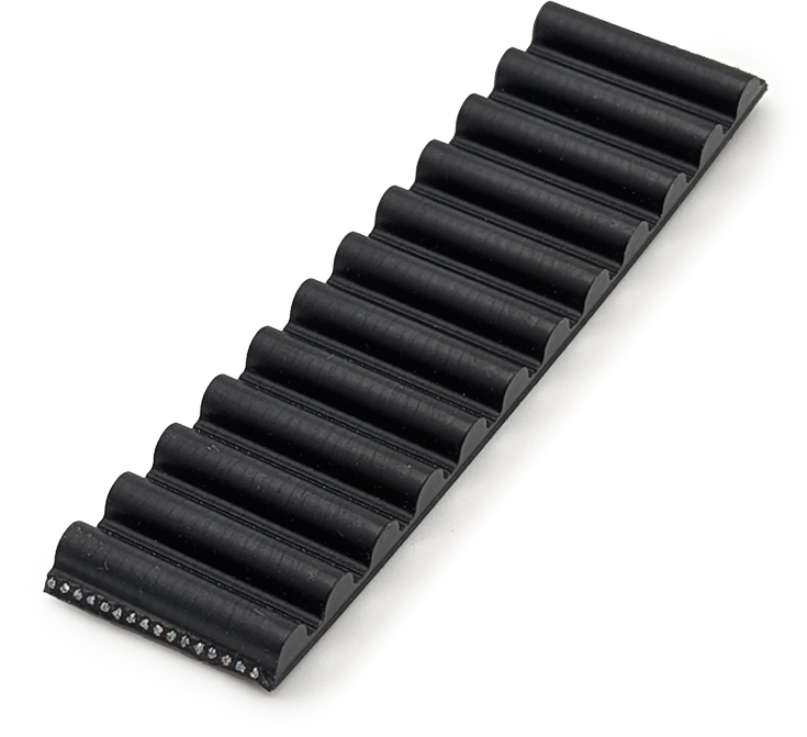 HTD 5MX25 Black PU Open | Belting Online